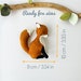 Woodland 3D Felt Red Fox PDF Pattern Download, Sewing Tutorial - Etsy