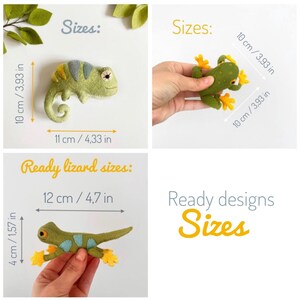 Tropical Felt Frog, Lizard and Chameleon Set PDF Templates Download ...