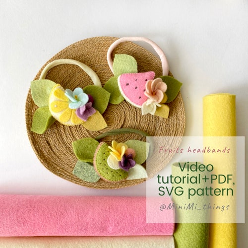 Strawberry Fruit Crown PDF Pattern Download Sewing Tutorial - Etsy