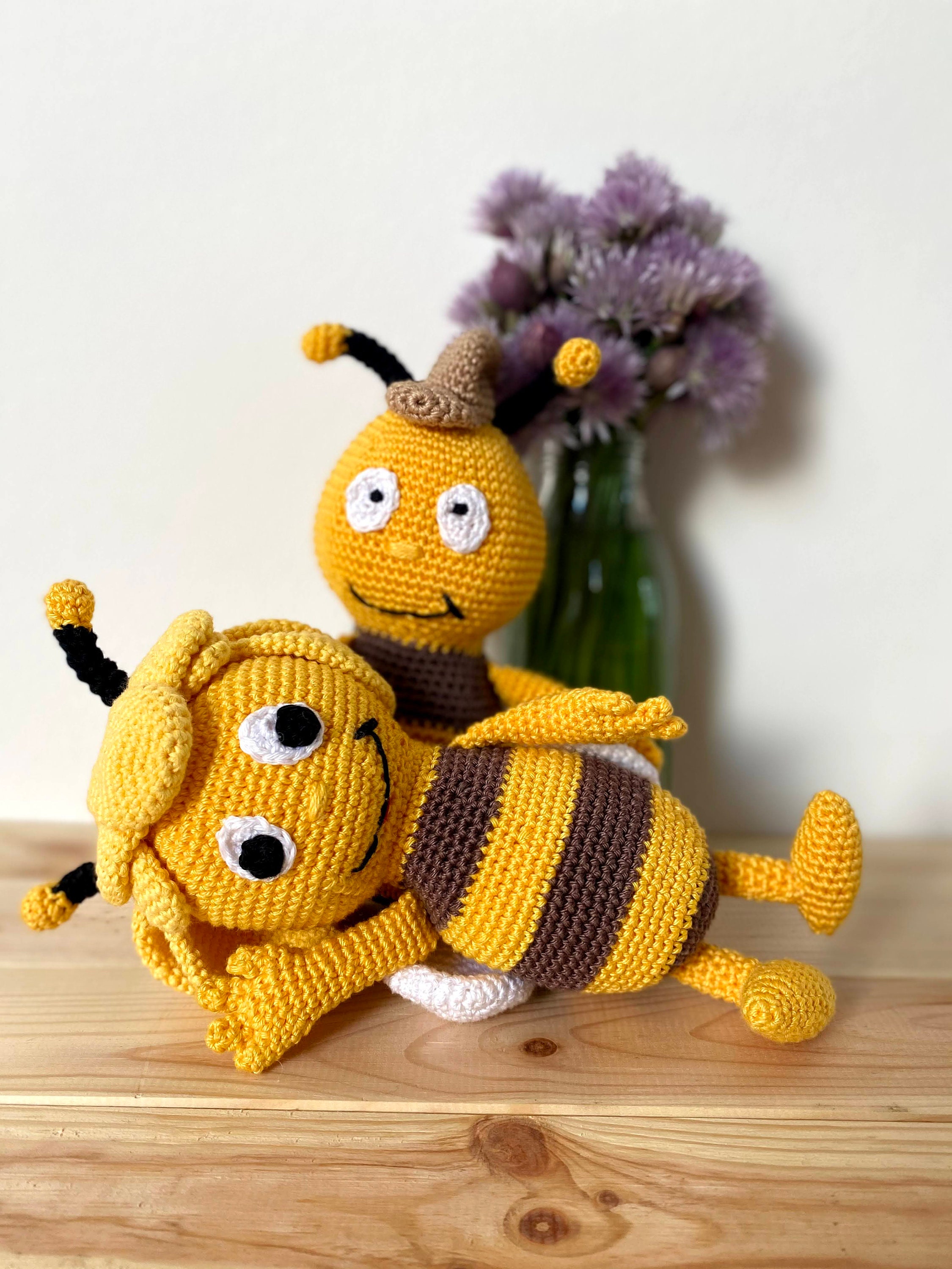 CROCHET PATTERN: Bee Maya & Bee Willy Crochet Pattern Pdf,bee Friends ...