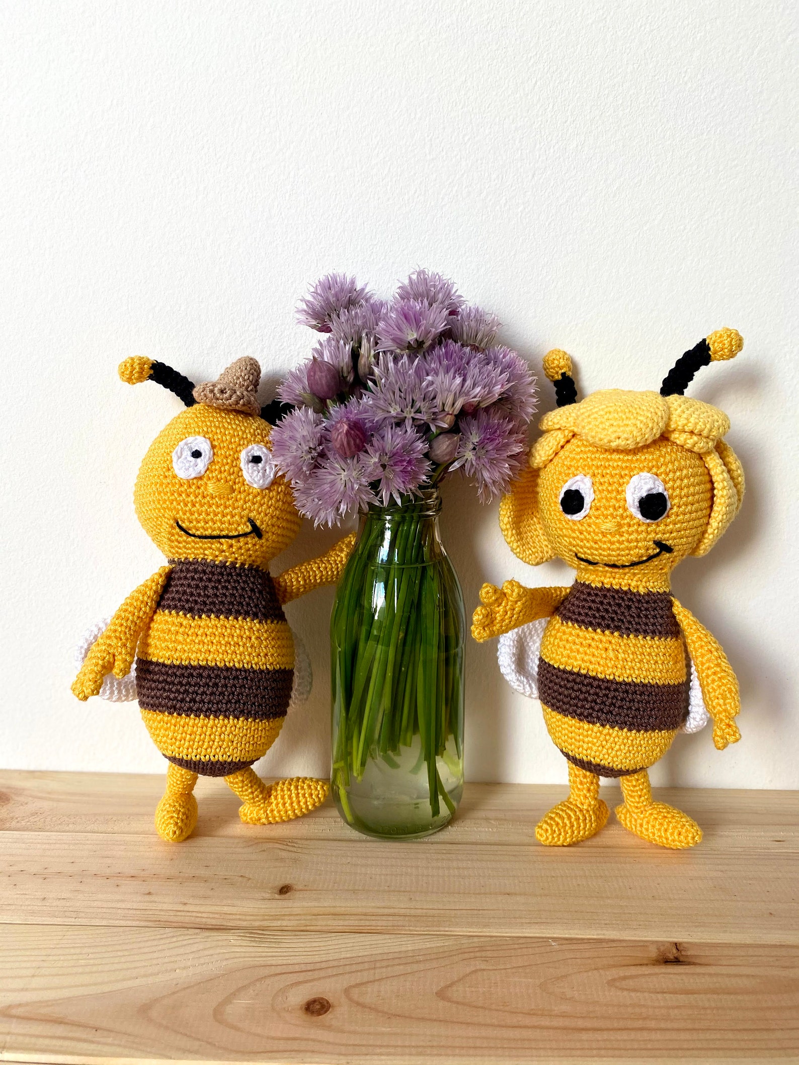 CROCHET PATTERN: Bee Maya & Bee Willy Crochet Pattern Pdf,bee Friends ...
