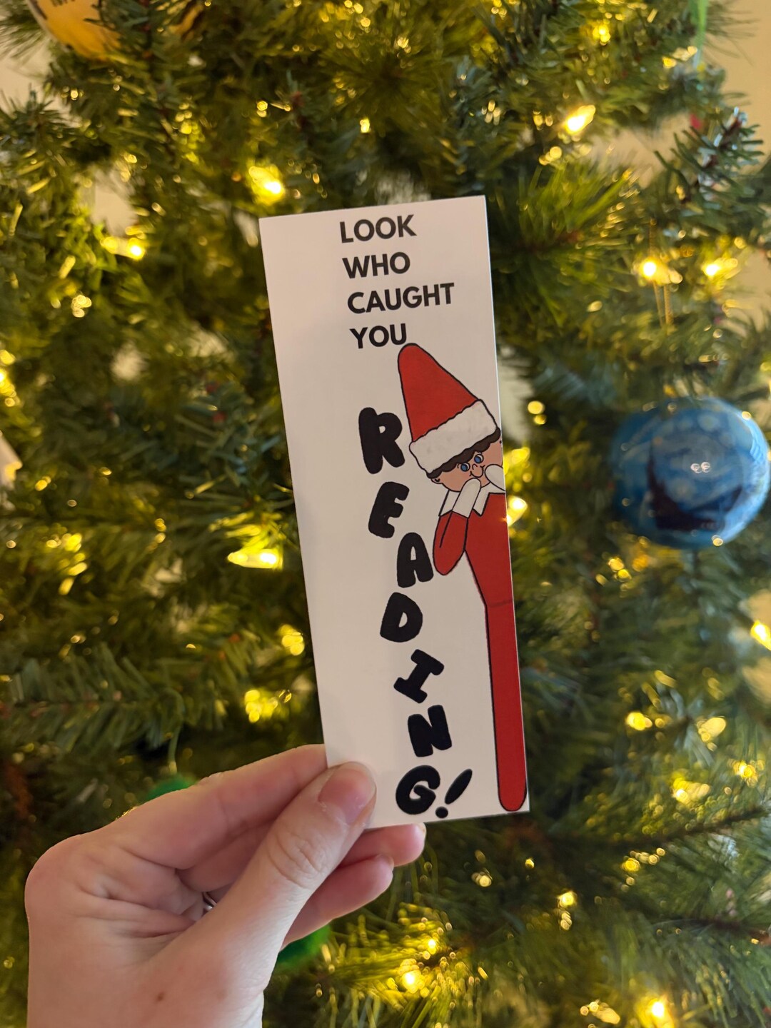 Elf on the Shelf Bookmarks- Custom With Elf Name! - Etsy