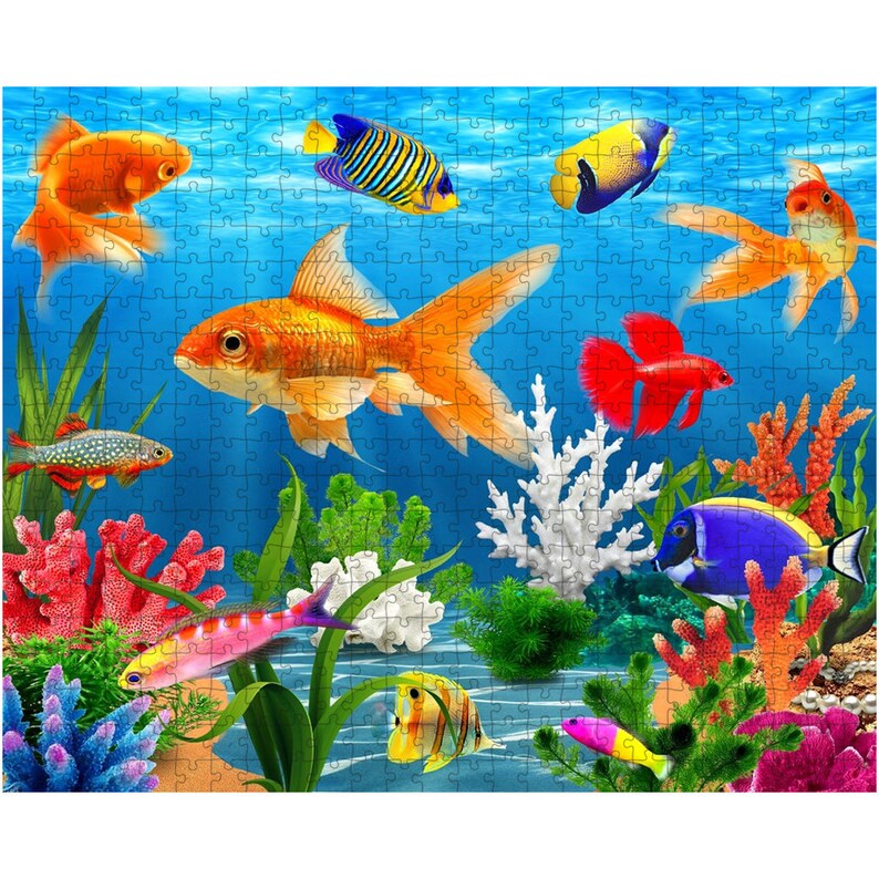 Sea Fish Ocean Animals Jigsaw Puzzle 250 500 Pieces Marine - Etsy