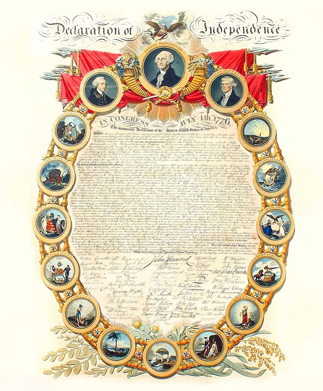 Declaration of Independence Jigsaw Puzzle Independence Day, 4th June - Etsy