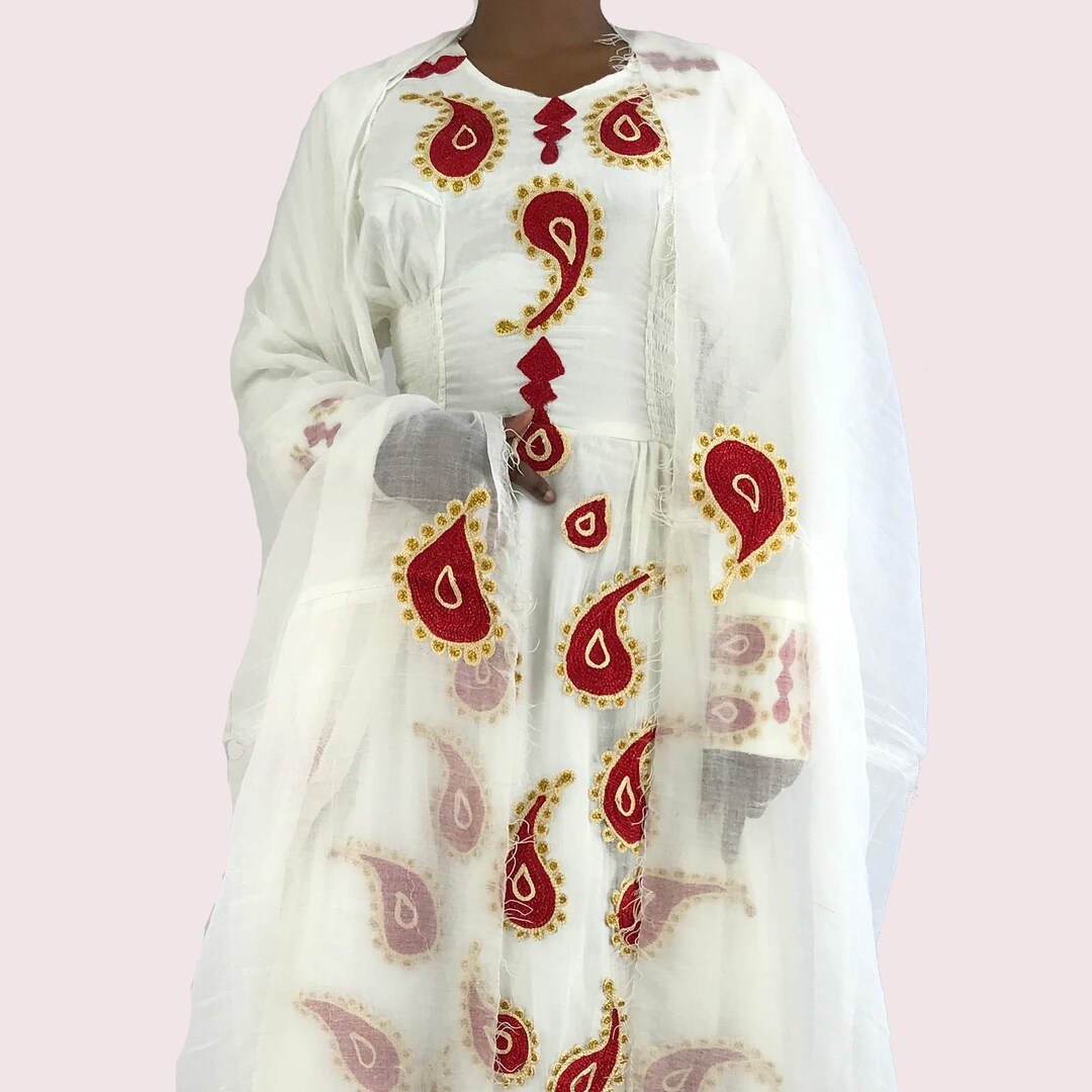 Ethiopian Dress, Traditional Handmade Embroidered Habesha Clothes - Etsy