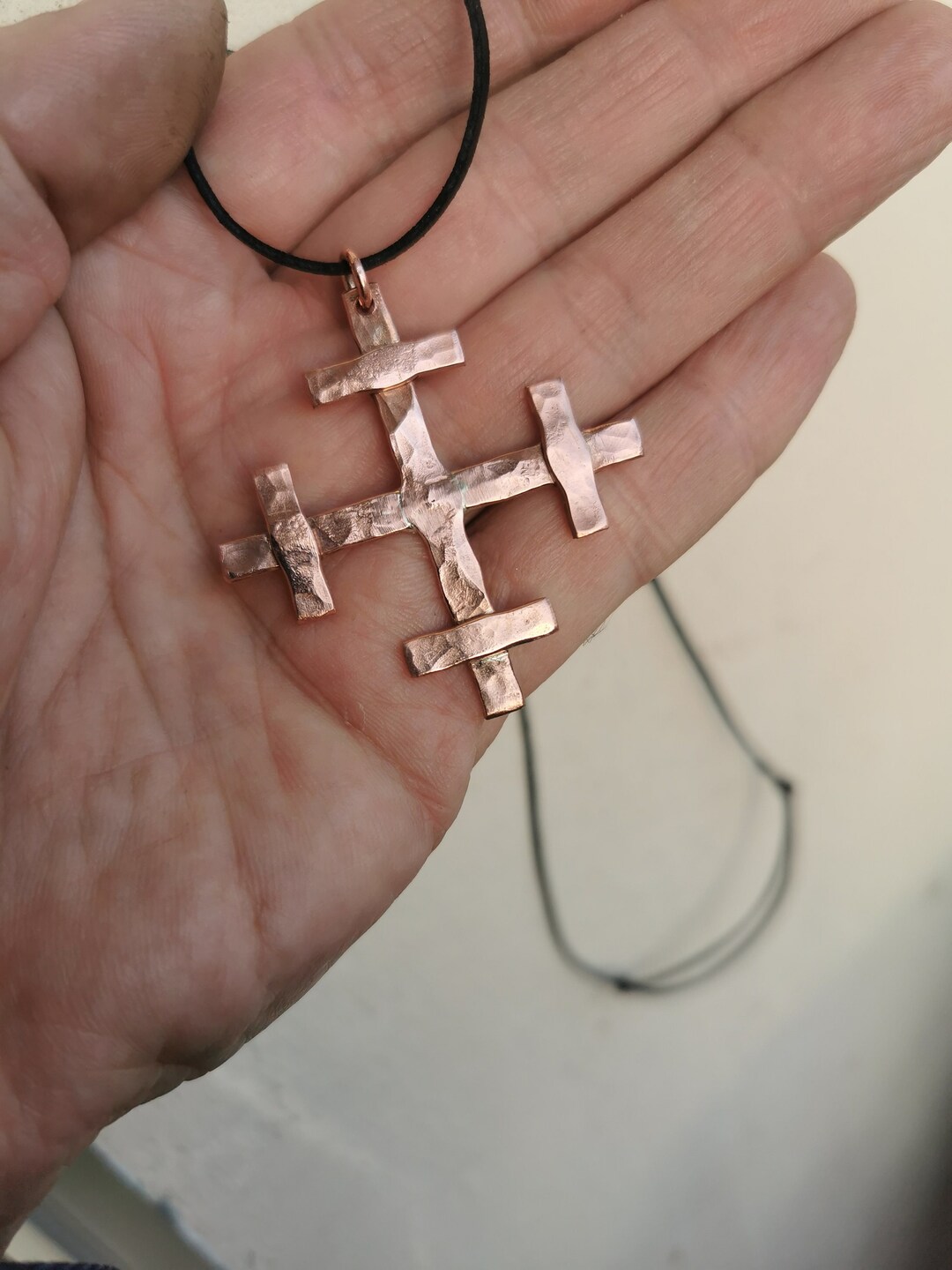 NON spedire negli Stati Uniti. Ciondolo in rame. Collana in rame e ...