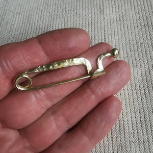 Brass Fibula Stylized Snake Handmade Prisoner Brooch Viking Celtic ...