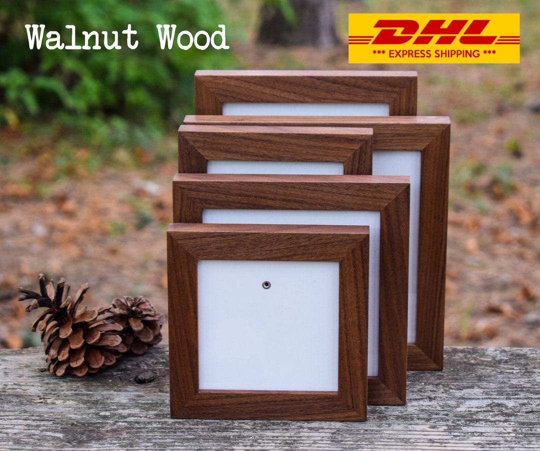 7x9 Picture Frame / Wooden Frame / Solid Walnut Frame / - Etsy