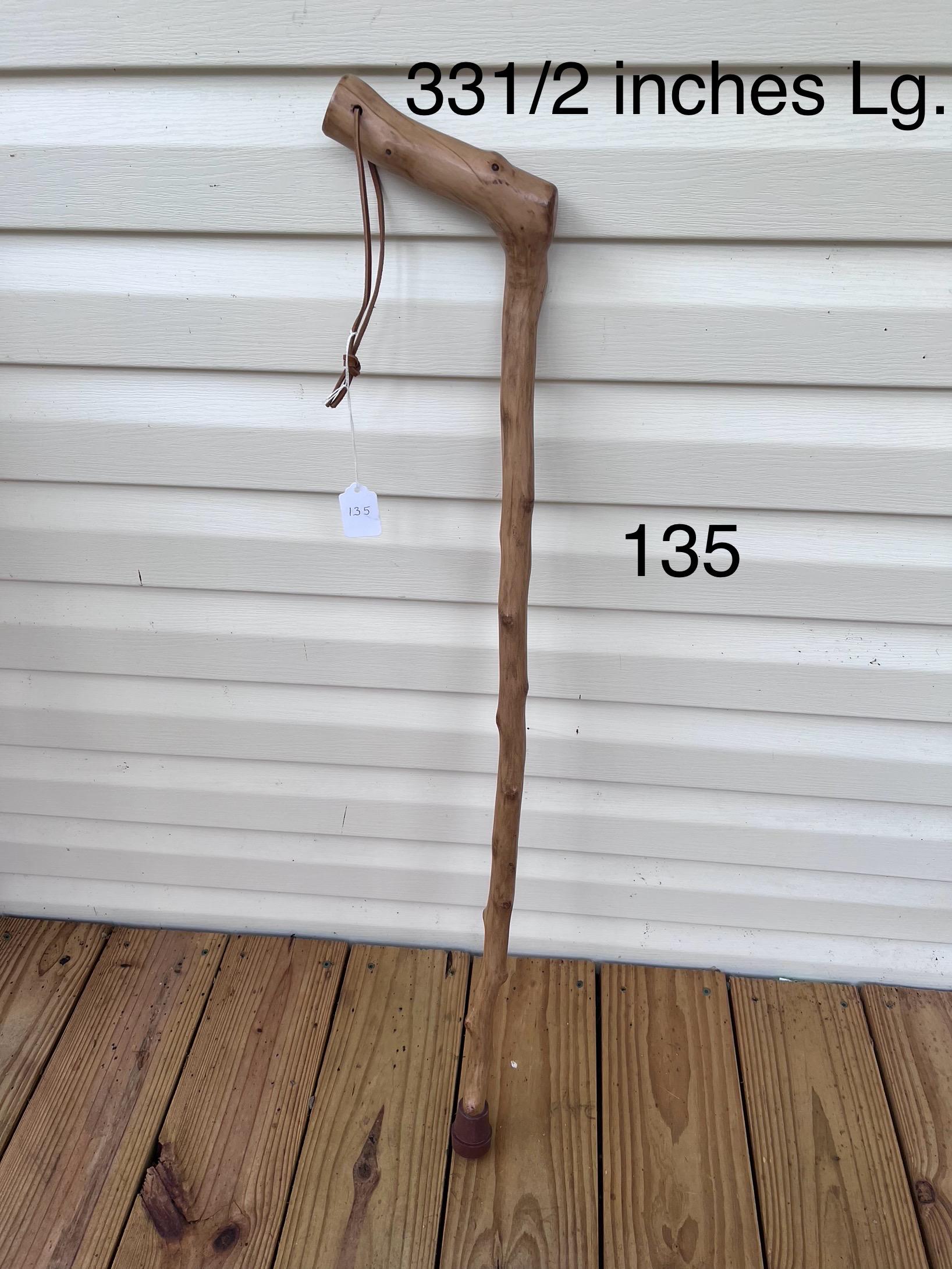 32 Inch and Longer Rustic Wood Canes With Leather Grip Men's and Women ...