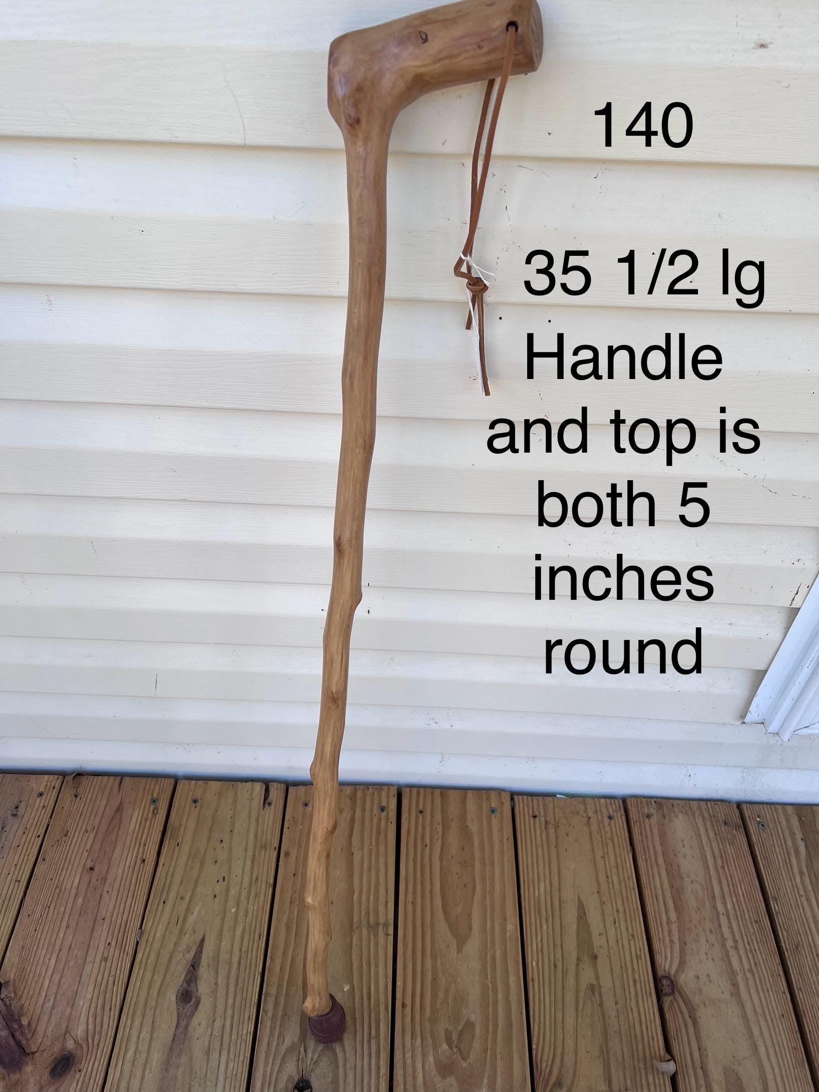 32 Inch and Longer Rustic Wood Canes With Leather Grip Men's and Women ...