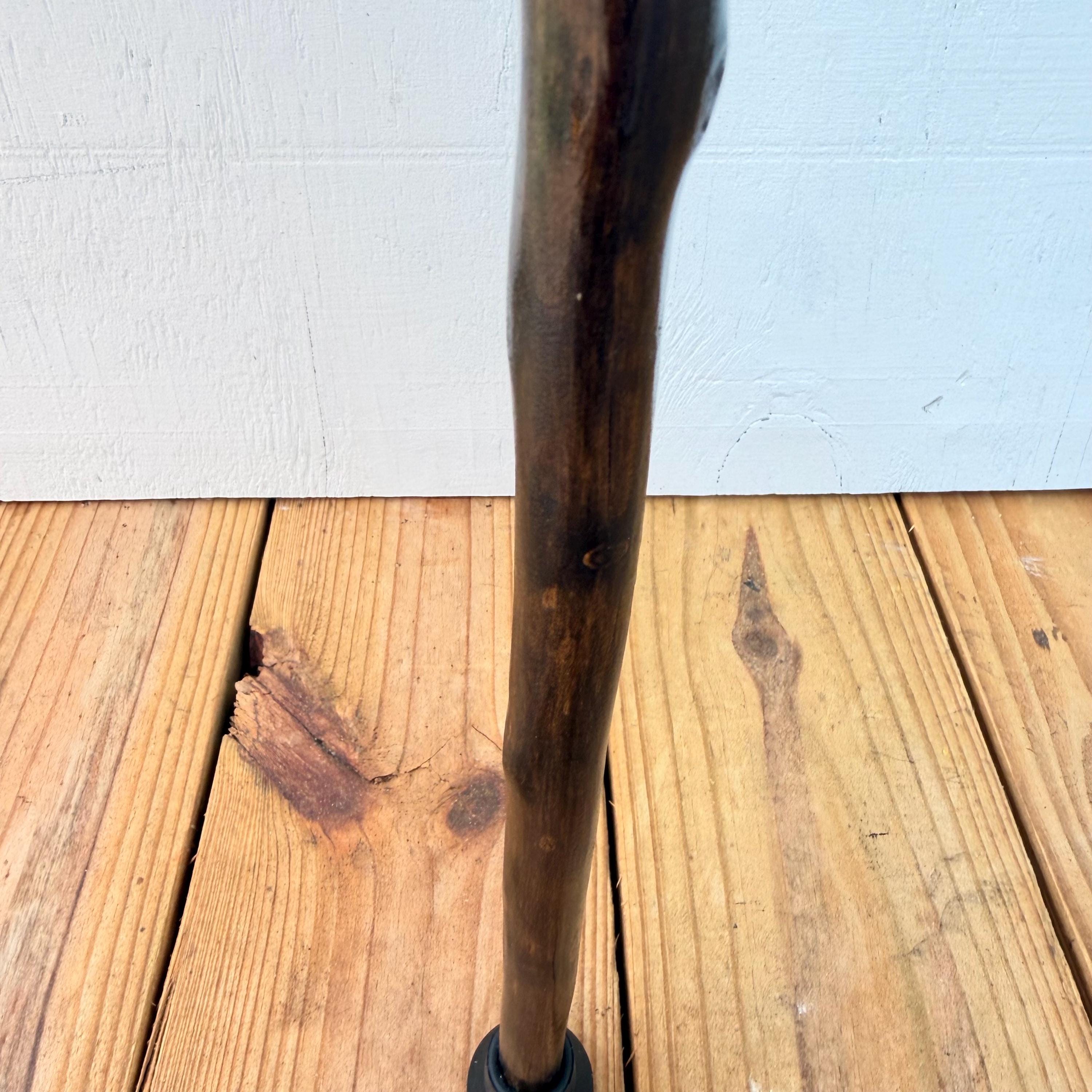 32 Inch and Longer Rustic Wood Canes With Leather Grip Men's and Women ...