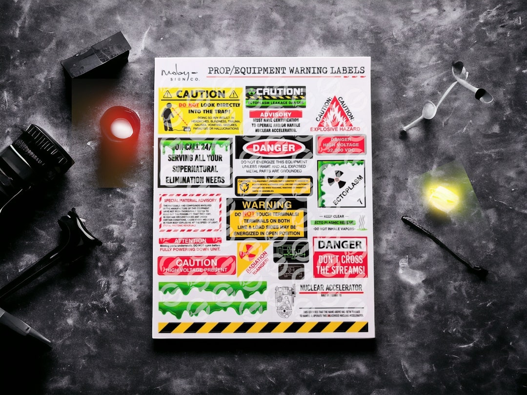 Equipment/prop Warning Decal/stickers - Etsy