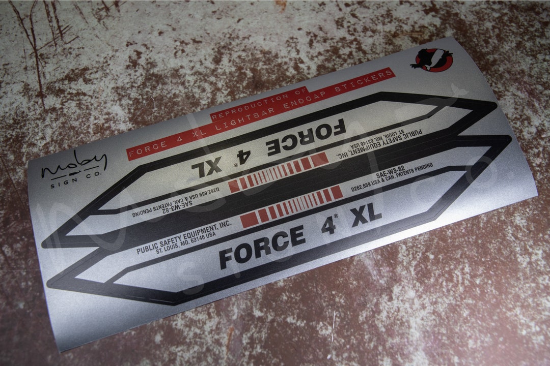 Code 3 Force 4 XL - Side Cap Reproduction Decals (ecto Lightbars) - Etsy