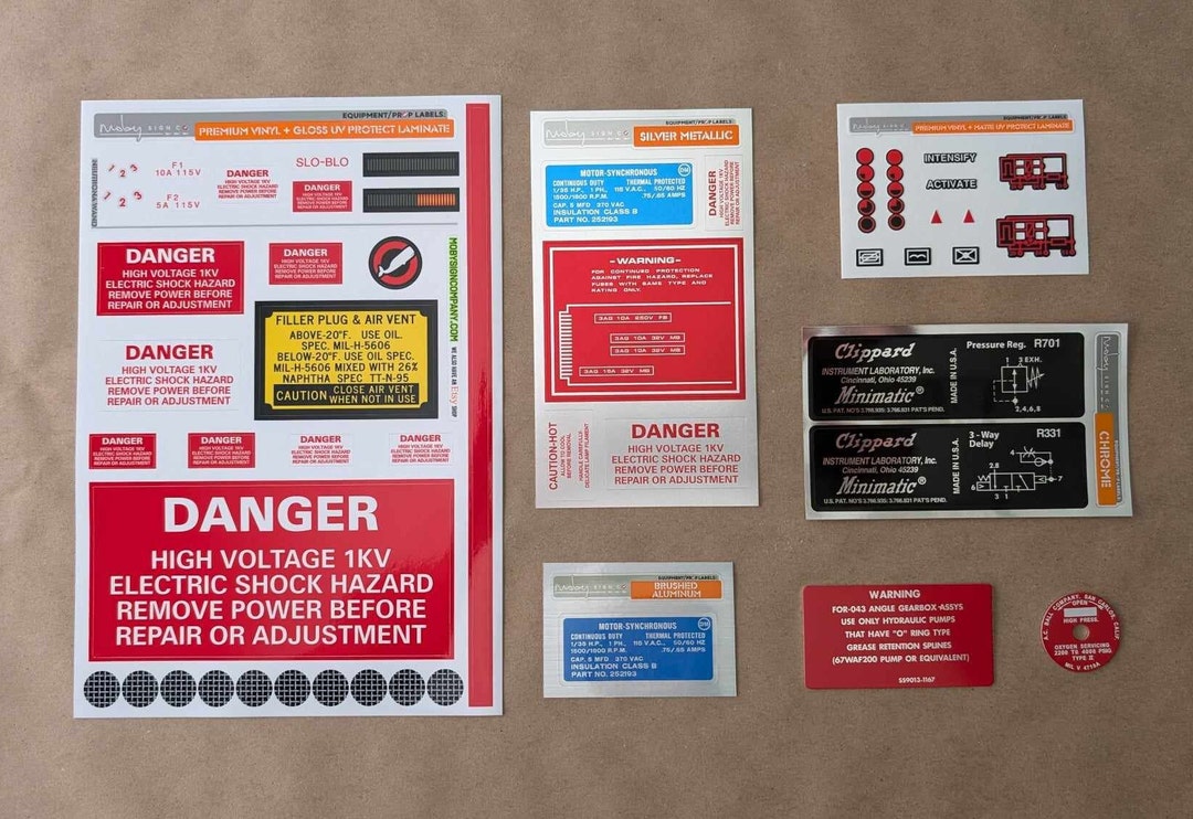 Deluxe Proton Pack Label Set - Etsy