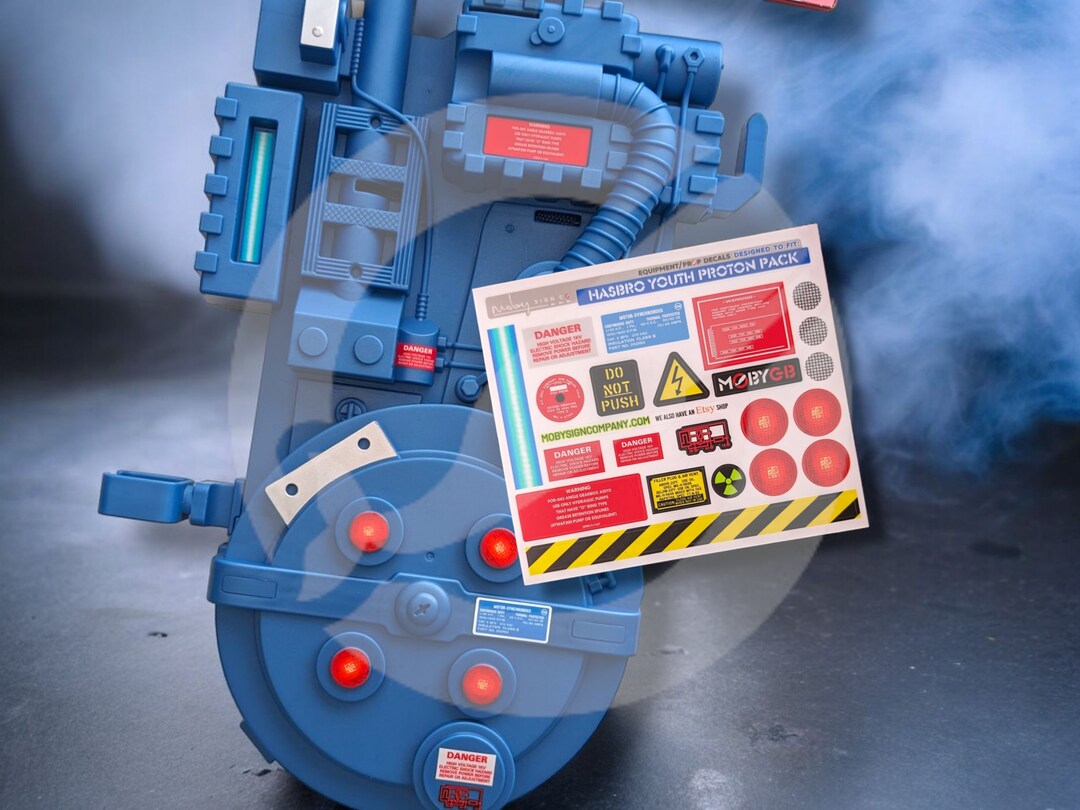 Hasbro Youth Proton Pack Labels - Etsy