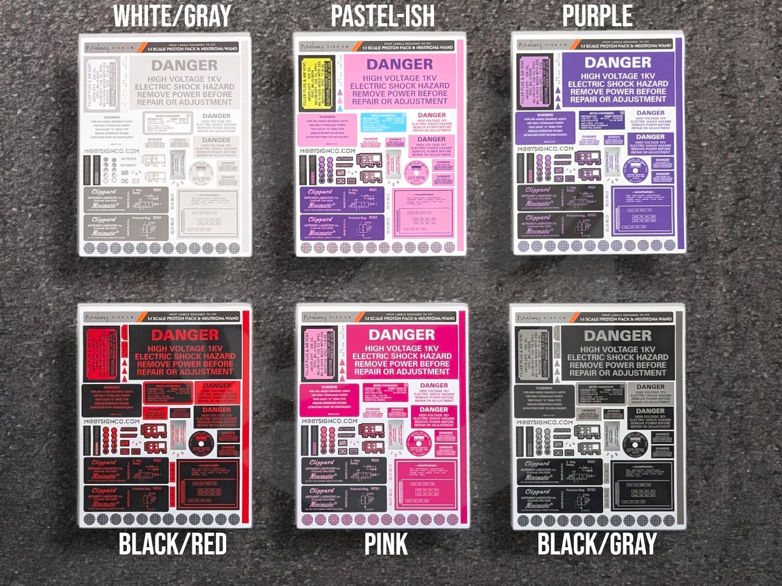 Alternate Colors - Proton Pack & Neutrona Wand Labels (1:1 Scale) - Etsy