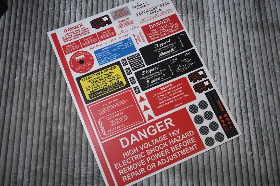 Life-size Spirit Halloween Proton Pack Label/sticker Kit - Etsy