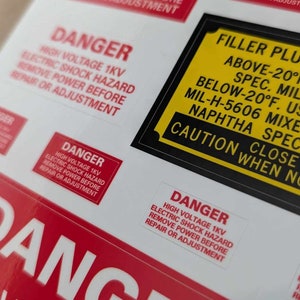 Deluxe Proton Pack Label Set - Etsy