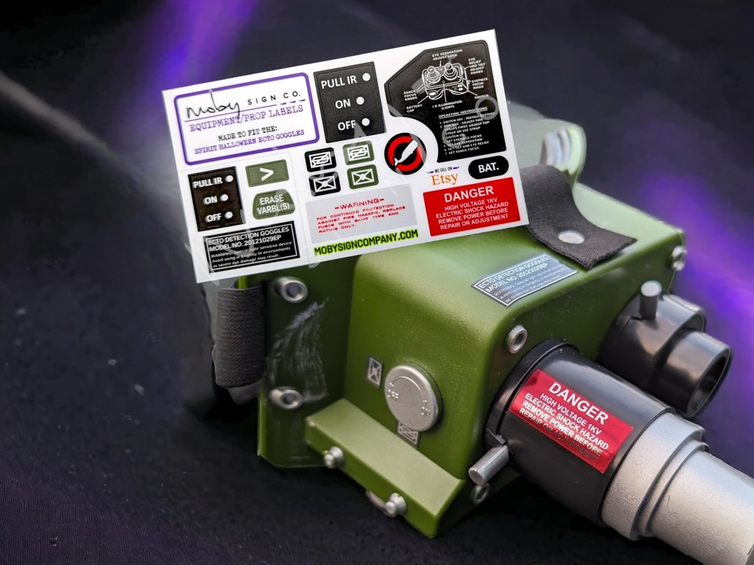 Spirit Halloween Ecto Goggle Decal/stickers - Etsy