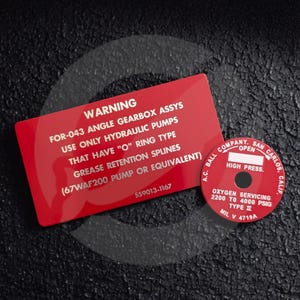 REAL Aluminum Labels for Crank Generator & HGA - Etsy