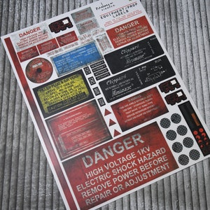 Life-size Spirit Halloween Proton Pack Label/sticker Kit - Etsy