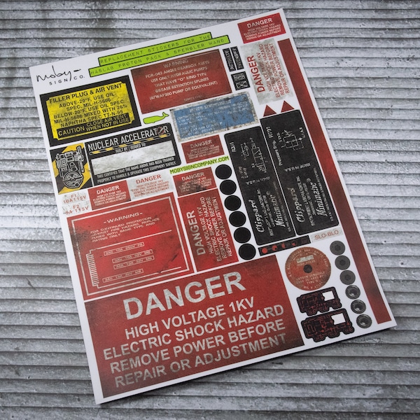 Proton Pack Decals - Etsy