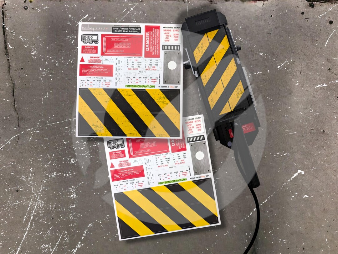 Spirit Halloween-rubies-walmart Ghost Trap & Pedal Labels - Etsy