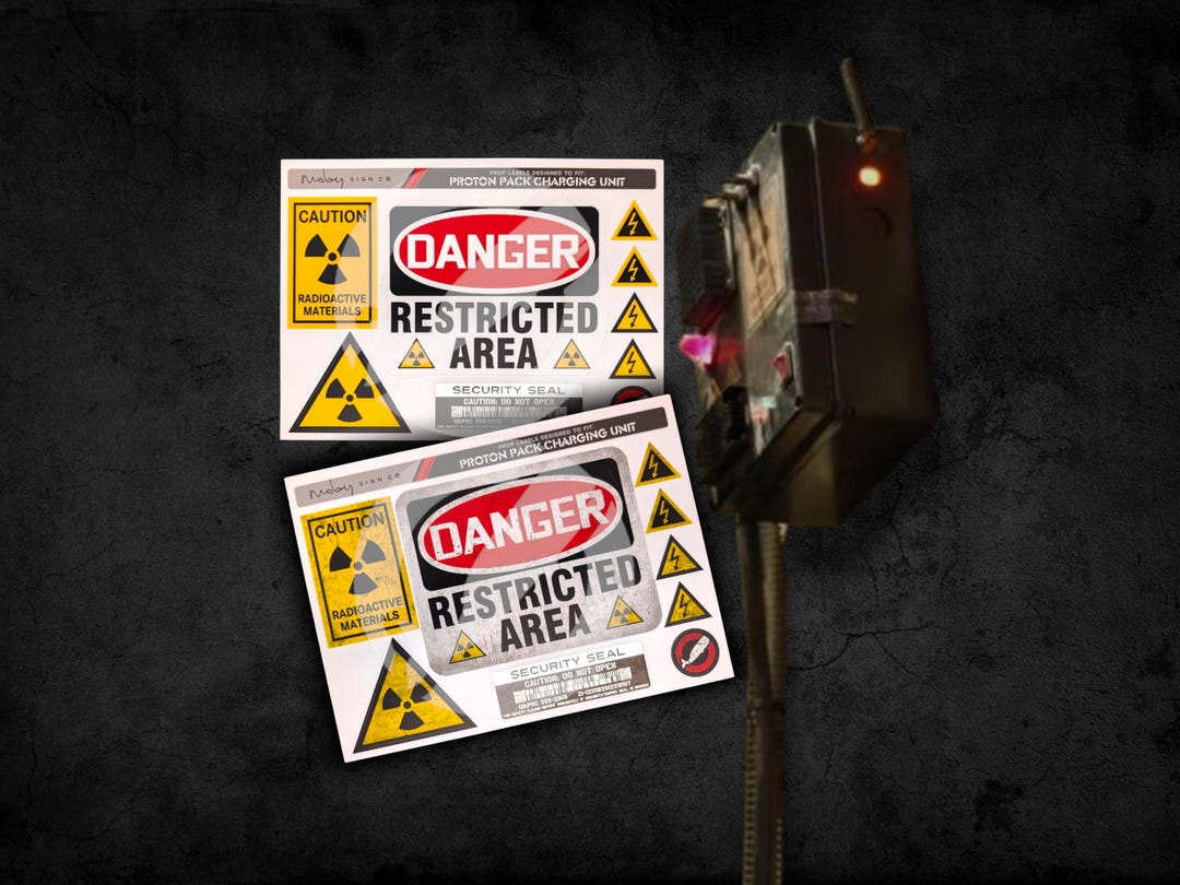 Proton Pack Charging Unit Labels - Etsy