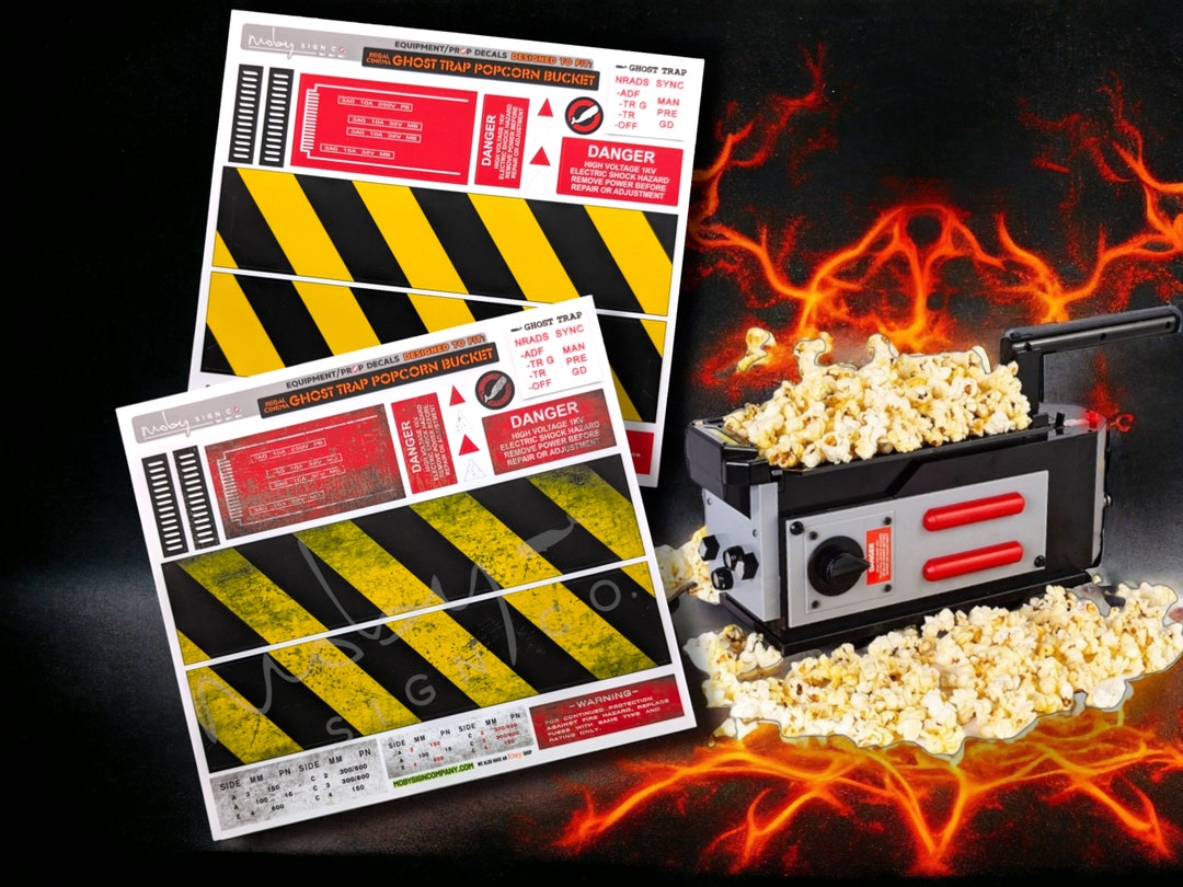 Regal Cinema Ghost Trap Popcorn Bucket Decal/stickers - Etsy