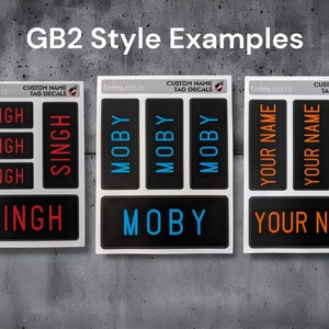 Name Tag Decal/stickers (personalized) - Etsy