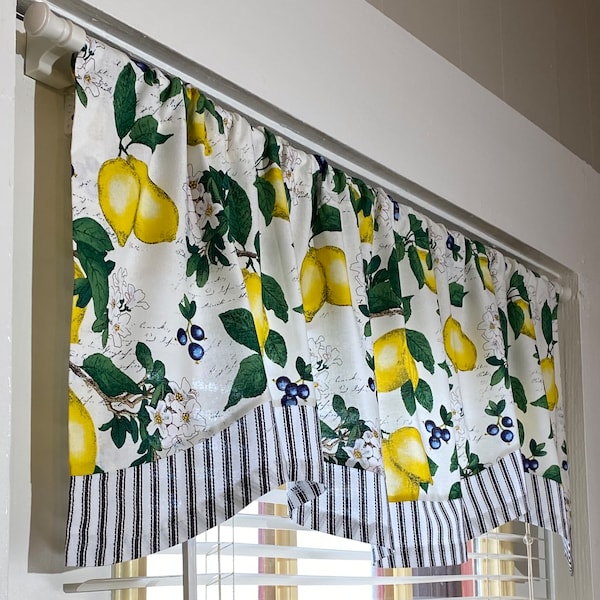 Lemon Curtains - Etsy