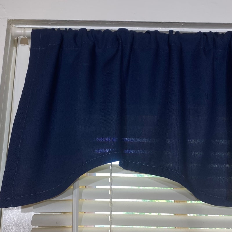 Navy Blue Valance - Etsy