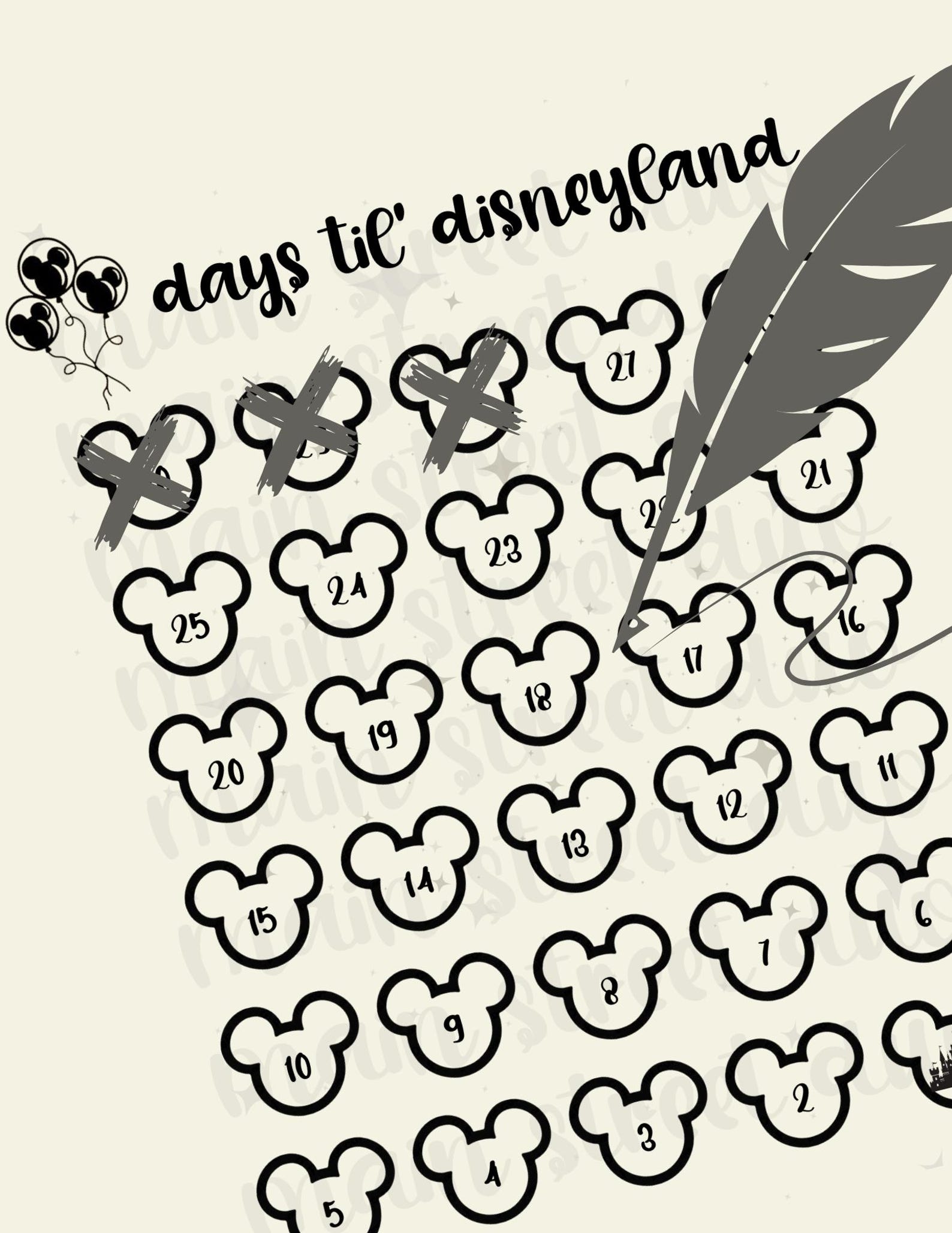 Mickey Countdown, Count Down the Days Until Your Magical Vacation ...