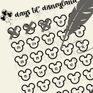 Mickey Countdown, Count Down the Days Until Your Magical Vacation ...