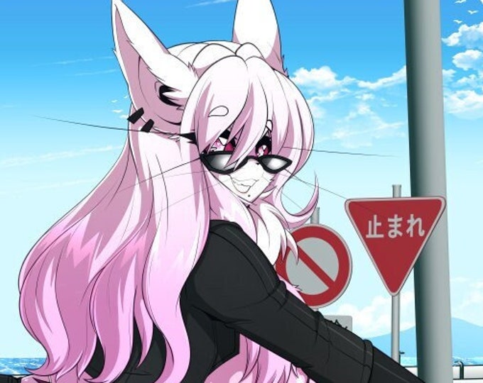 Speed Demon Sexy Ecchi Anime Furry Girl Poster Etsy