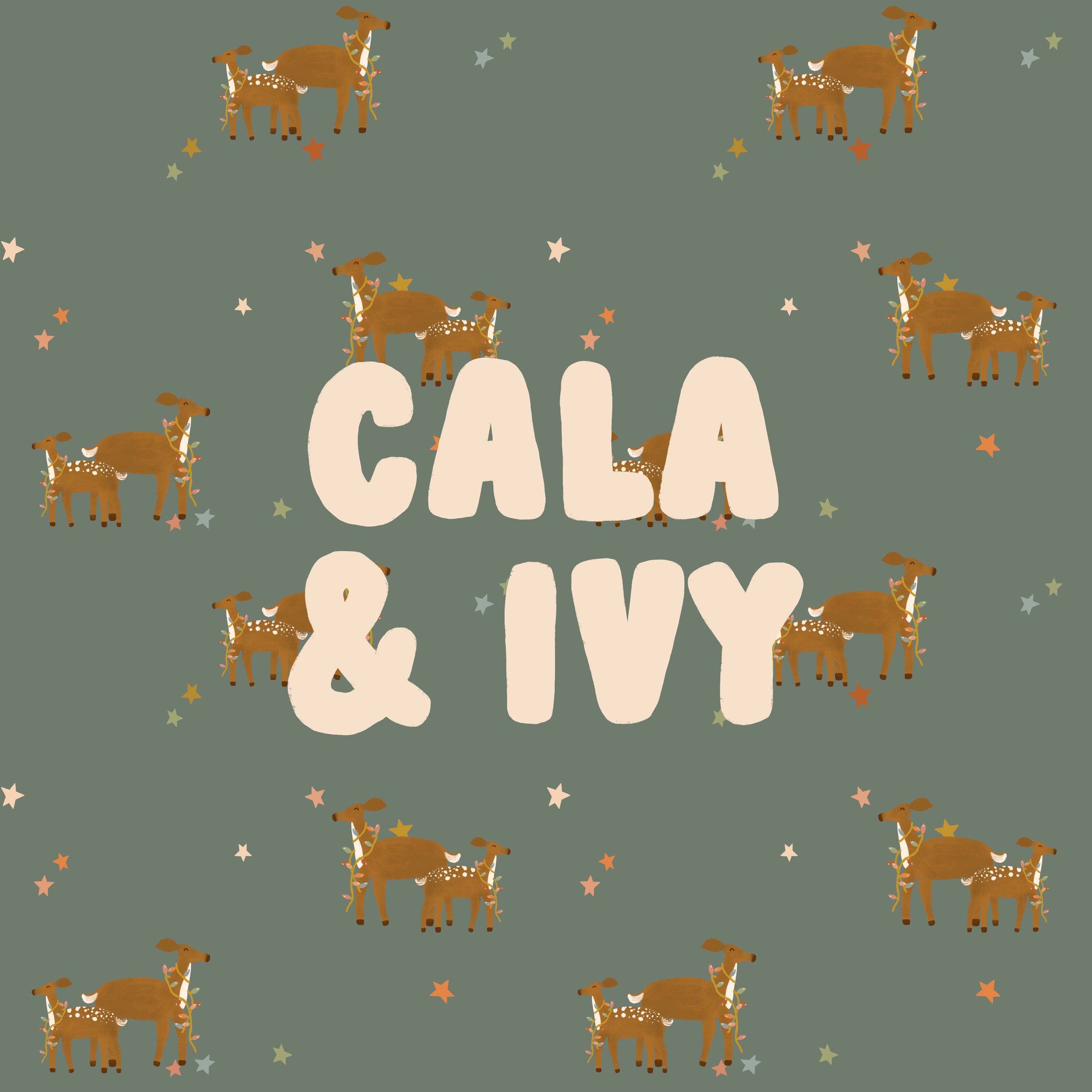 Woodland Deer Seamless Repeating Pattern File for Fabric - Etsy