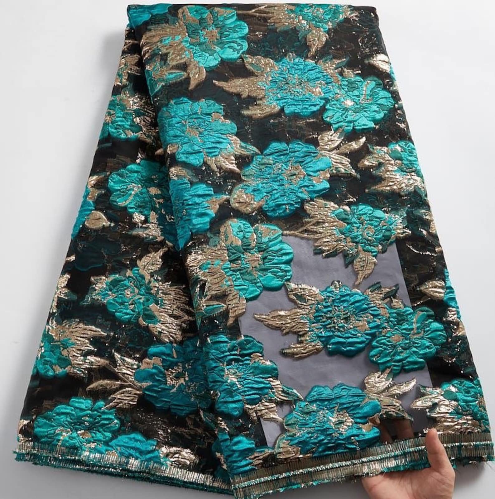 BROCADE FABRIC Brocade Lace Luxury Fabric. Jacquard Lace | Etsy