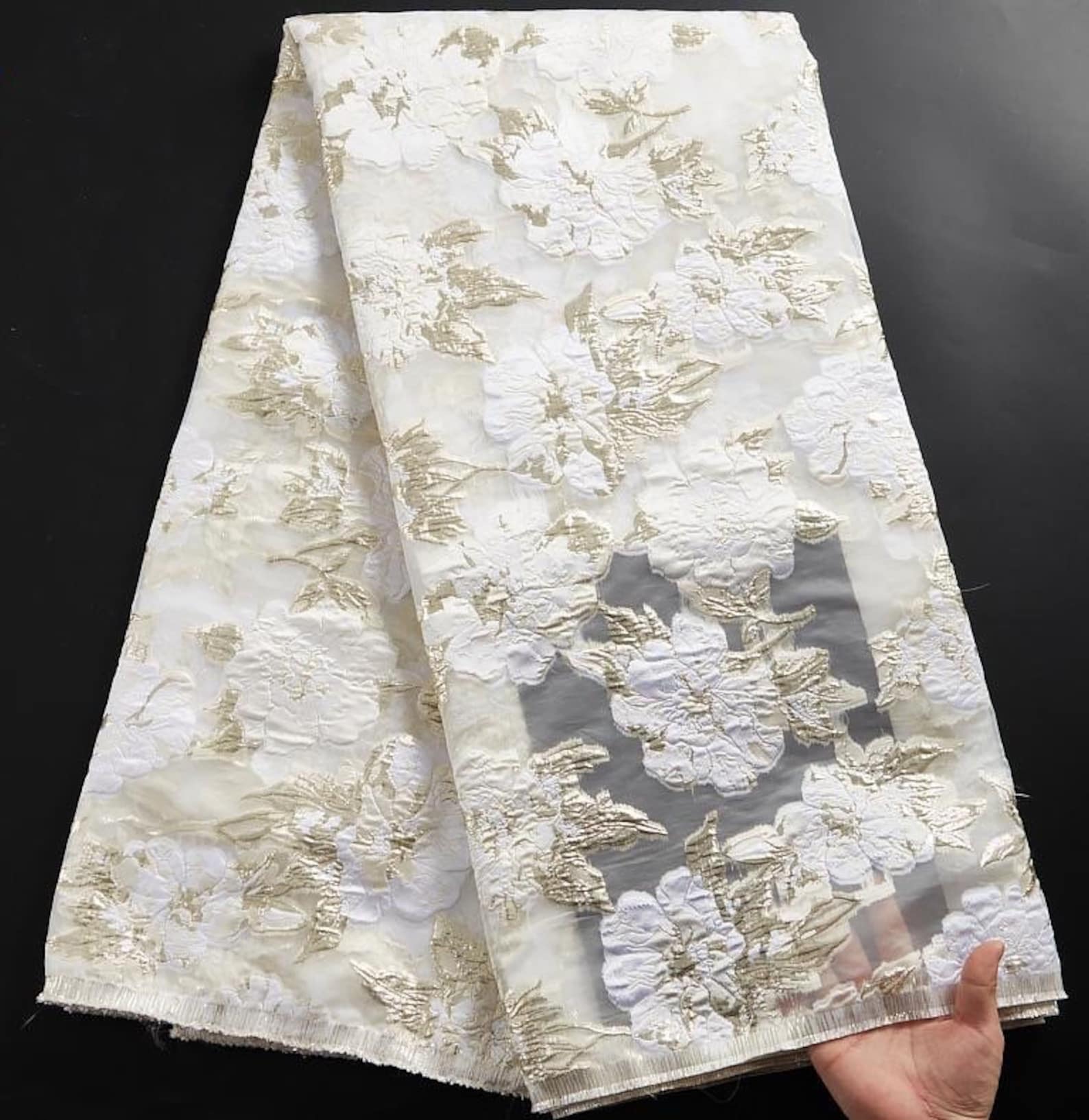 BROCADE FABRIC Brocade Lace Luxury Fabric. Jacquard Lace | Etsy