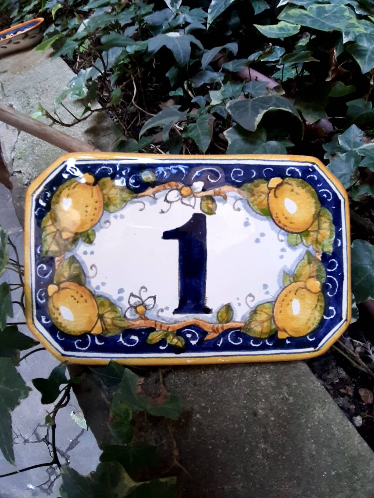 Ceramic Tile Handmade Hand Painted With Lemons to Customize | Etsy