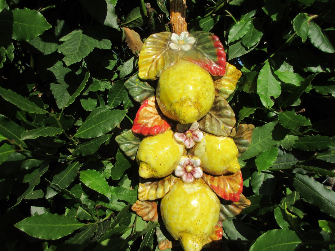 Tuscan Lemon Decoration Handmade, Hand-painted Kitchen Art - Etsy