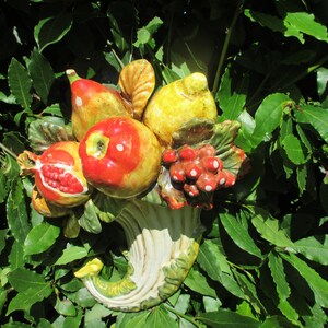 Tuscan Fruits Decoration/cornucopia Hand Made, Hand Painted Kitchen Art ...