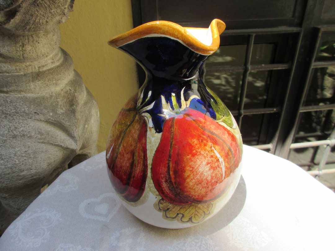 Tuscan Vase Handmade Hand-painted With Vegetable in a Very - Etsy