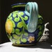 Tuscan Ceramic Wine Pitcher Handmade Hand Painted With Lemons - Etsy