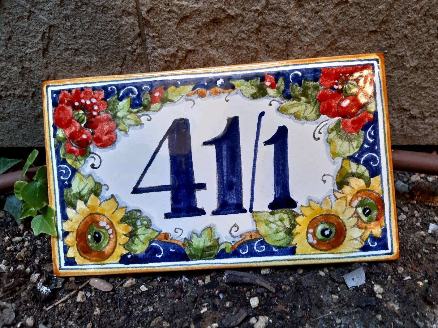Tuscan Style House Numbers