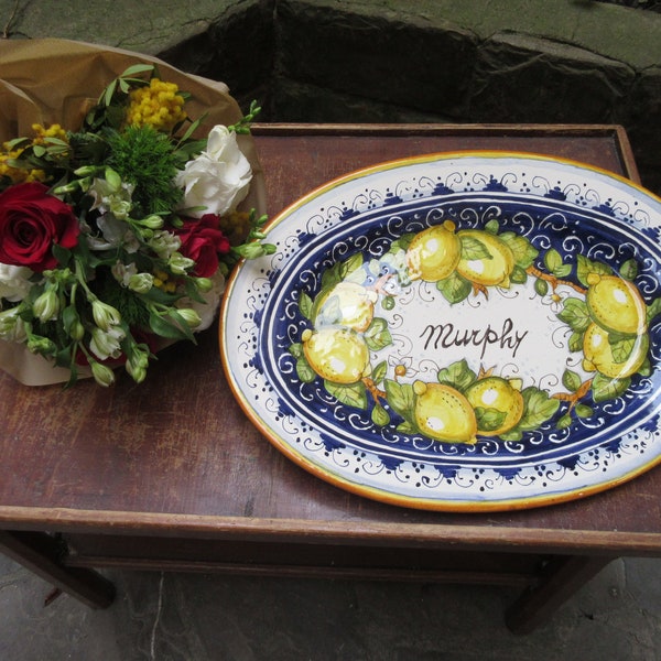 Lemon Platter Italy - Etsy