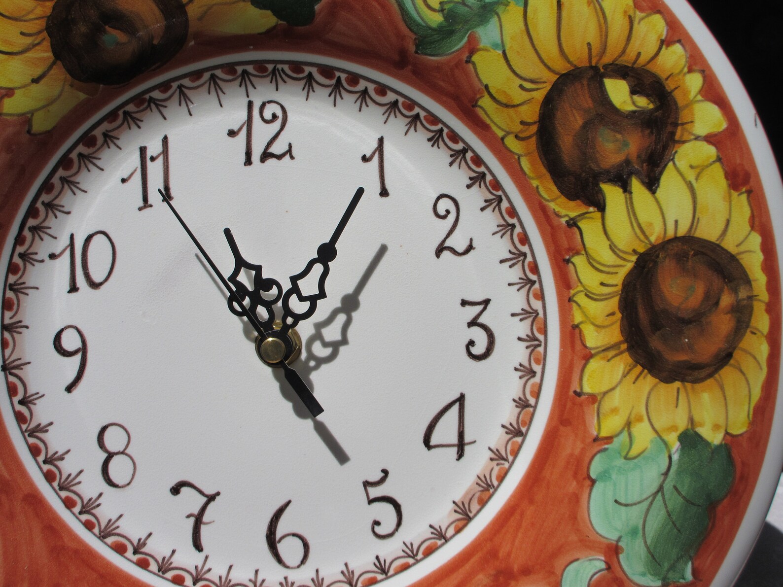 Tuscan Wall Clock Decoration Handmade Hand-painted Kitchen - Etsy