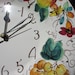 Tuscan Wall Clock Decoration Handmade, Hand-painted Kitchen Art - Etsy