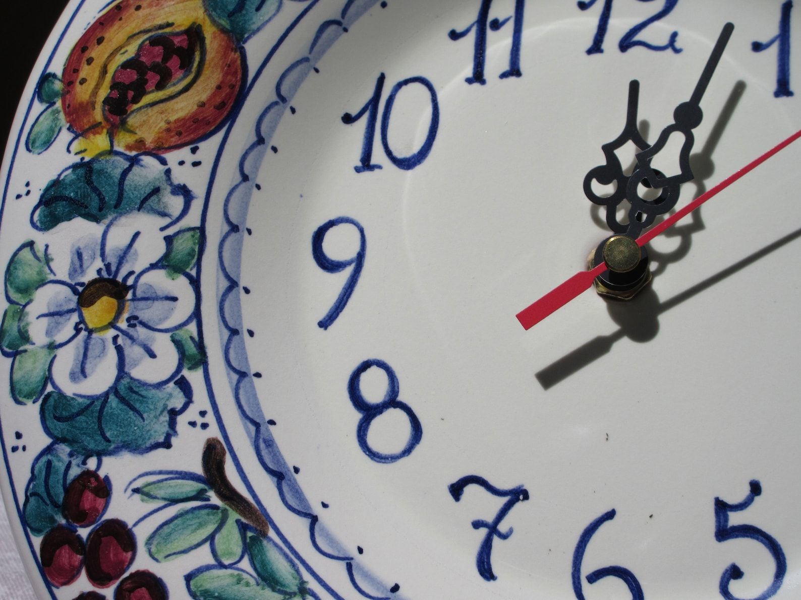 Tuscan Wall Clock Decoration Handmade Hand-painted Kitchen - Etsy