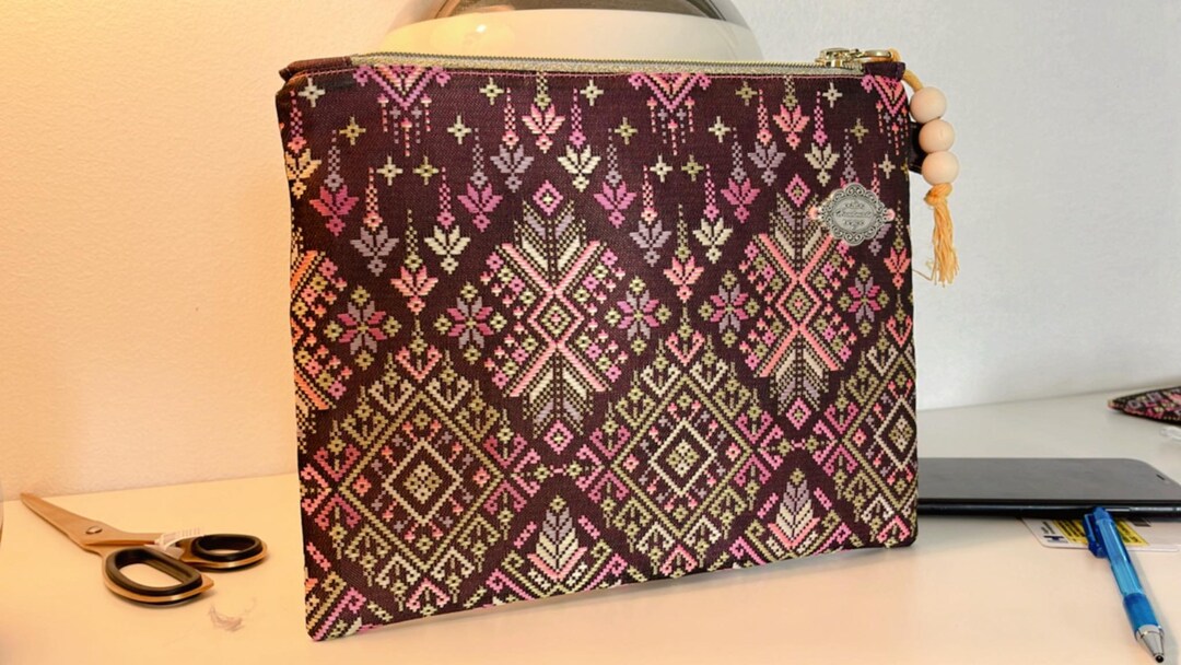 Multicolour Bohemian Clutch Classic Embroidery Women's Purse Burry-pink ...