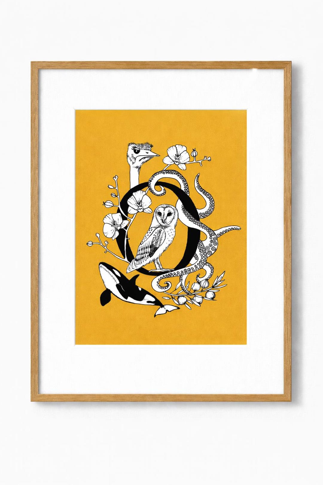 Alphabet Print "o is For..." - Etsy